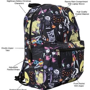 Disney Nightmare Before Christmas 16" Laptop Backpack Cargo Jack Skellington AOP