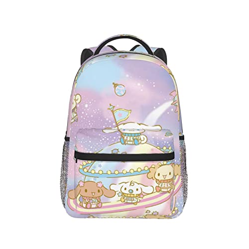 DIEZ Cinnamoroll Travel Laptop Backpack Casual Backpack Women Anime Daypack Cinnamoroll With Friends Kawaii