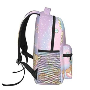 DIEZ Cinnamoroll Travel Laptop Backpack Casual Backpack Women Anime Daypack Cinnamoroll With Friends Kawaii