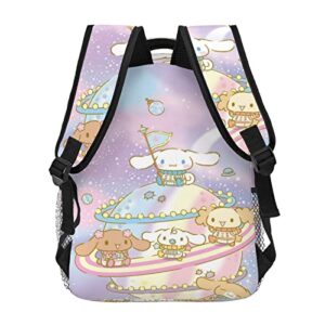 DIEZ Cinnamoroll Travel Laptop Backpack Casual Backpack Women Anime Daypack Cinnamoroll With Friends Kawaii