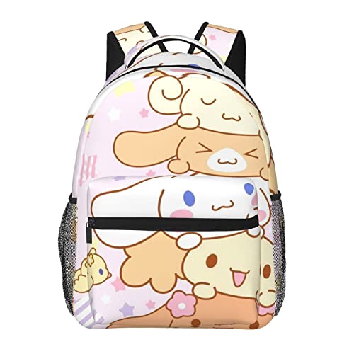 DIEZ Cartoon Kawaii Cinnamoroll Backpack Large Capacity Portable Anime Cute Lightweight Outdoor Travel Backpack