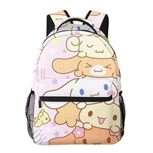 DIEZ Cartoon Kawaii Cinnamoroll Backpack Large Capacity Portable Anime Cute Lightweight Outdoor Travel Backpack