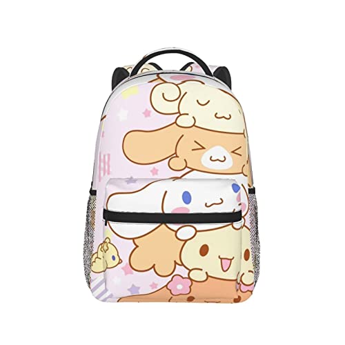 DIEZ Cartoon Kawaii Cinnamoroll Backpack Large Capacity Portable Anime Cute Lightweight Outdoor Travel Backpack