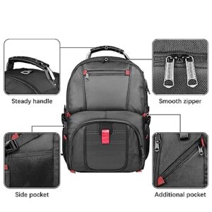 Extra Large Travel Backpack, 45L Large Laptop Backpacks for Men, Big Capacity Laptop Computer College Backpack TSA Airline Approved Business Work Bag With USB Charging Port, Gifts For Him Men, Black