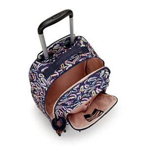 Kipling New Zea 15" Printed Laptop Rolling Backpack Palm Fiesta Prt