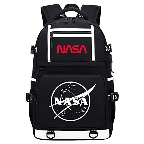 SHMIZZ NASA backpacks,Space Agency，teenagers,astronaut，USB computer bag