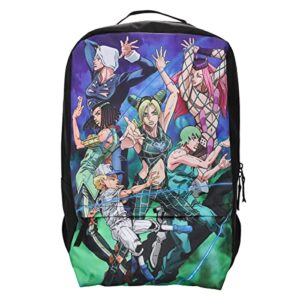 bioworld jojo's bizarre adventure character collage 19" backpack