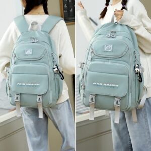 H HIKKER-LINK Laptop Backpack Stylish College Backpack Shoulder Bag Daypack Rucksack Gray