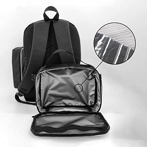 Qxohuow Anime School Backpack - Bookbag with lunch bag, Youth Shoulder Bags, Perfect for Daily Use and School Activities