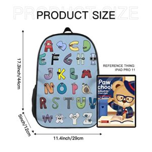 ZPNEW Alphabet Lore Backpack for Unisex Lightweight Backpack With Adjustable Strap Multifunctional Large Capacity Storage Bag Hiking Cycling