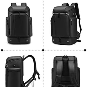 NASKVOWT Men travel backpack, gym backpack with shoe compartment, travel bag with shoe compartment, Travel Backpack With USB Charging Port, Camping, outdoors trekking backpack