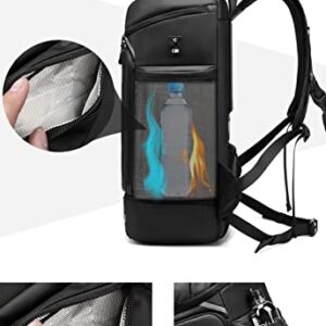 NASKVOWT Men travel backpack, gym backpack with shoe compartment, travel bag with shoe compartment, Travel Backpack With USB Charging Port, Camping, outdoors trekking backpack