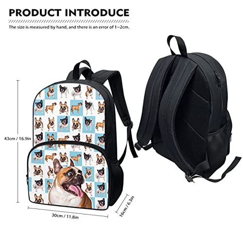 Dog Backpack for School Cute School Bag for Teen Girls 17 Inch Women Laptop Backpack for Office Work Travel