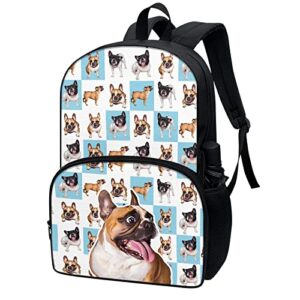 Dog Backpack for School Cute School Bag for Teen Girls 17 Inch Women Laptop Backpack for Office Work Travel