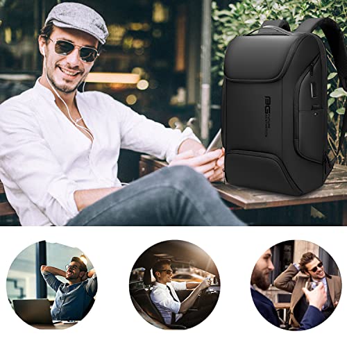 BANGE Business Laptop Smart backpack Can Hold 15.6 Inch Laptop Commute Backpack Carry on bag for men and women (Black)