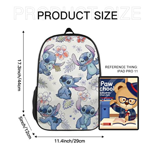 RERUNINGO Large Capacity Lightweight Simple Personality Design Premium Material Durable 17" Backpack Boys Girls Shoulder Bags