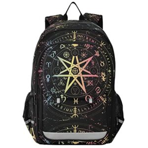 alaza mandala zodiac wheel of the year astrological signs backpack cycling, running, walking, jogging