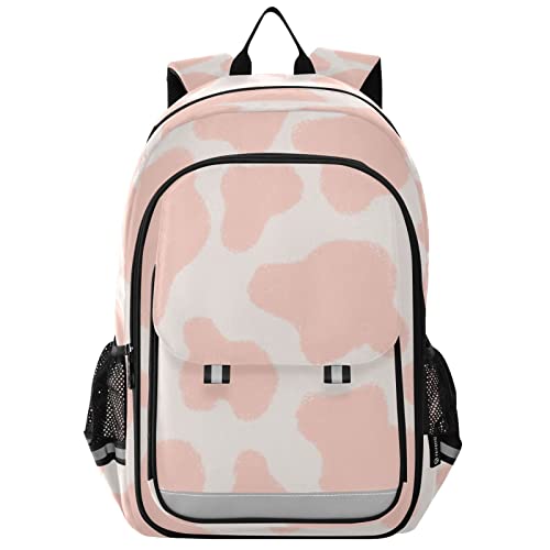 ALAZA Pink Cow Print Giraffe Abstract Backpack Daypack Bookbag