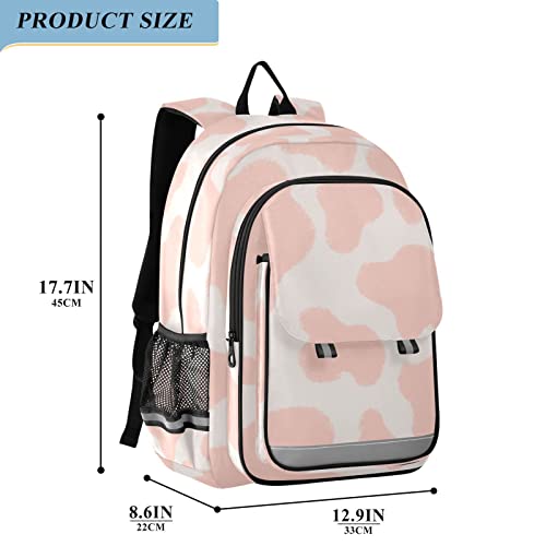 ALAZA Pink Cow Print Giraffe Abstract Backpack Daypack Bookbag