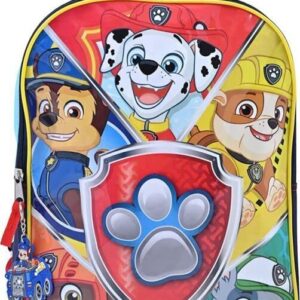 Nickelodeon Paw Patrol Boys Backpack and Toddler Bookbags | Elementary and Kindergarten Kids Backpacks For School (Paw Patrol Team)