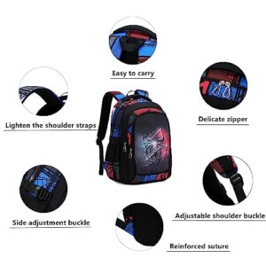 Lmwzh Backpack For Boys Elementary School Bags Kids Bookbag Waterproof Lightweight Durable Black （2023 Model）