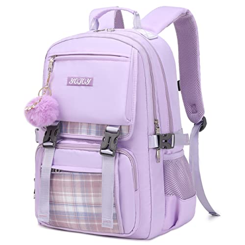 YOJOY Girls Backpack 15.6 Inch Laptop School Bag Cute Kids Elementary College Backpacks Large Bookbags for Teen Girl Women Students Anti Theft Travel Daypack