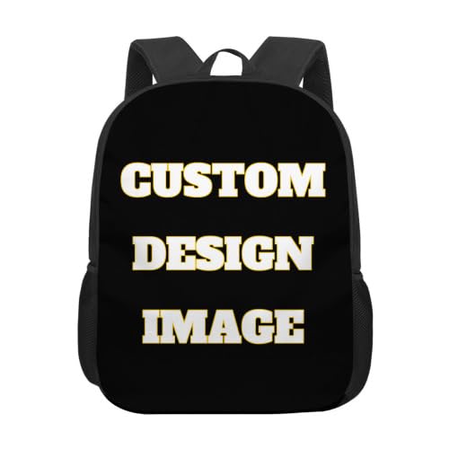 wnlnfdp Custom Backpack Personalized Laptop Bookbag Customize Large Capacity Shoulder Schoolbag Add Your Own Name Travel Bagpack for Girls Kids Student Men Womens