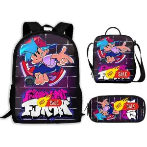 backpack cartoon computer bag anime backpack work out unisex, travel camping park picnic gift 005