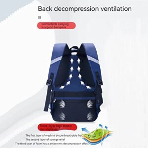 HANXIUCAO Backpack for Boys Wear-Resistant Hidden Pocket on Back Large Capacity Book bags Primary Middle School (Black)