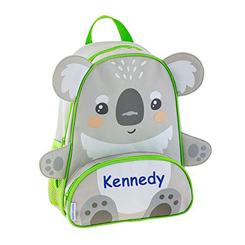 Stephen Joseph Kids Backpack - Personalized Book Bag - Koala Sidekick Backpack - Back to School Travel Tote Bag with Custom Name