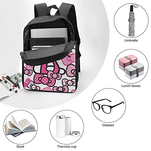 Dhucqze 3Pcs Lightweight Backpack Set Fashion Laptop Backpack Insulated Lunch Box Pencil Case Travel Shoulder Bag Daypack