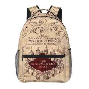 clarin marauder map leisure fashion travel backpack multiple pockets and large capacity multi-purpose backpacks