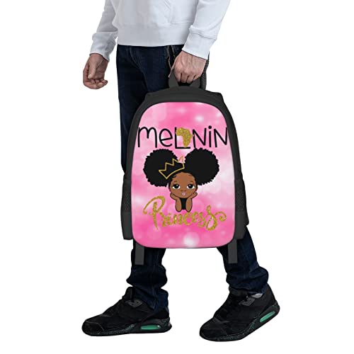 nrseag African American Girl Backpack Black Girl Backpack African Kids Cute Black Girl Bookbag for School Kids Teen Girls