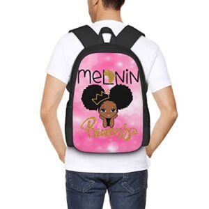 nrseag African American Girl Backpack Black Girl Backpack African Kids Cute Black Girl Bookbag for School Kids Teen Girls