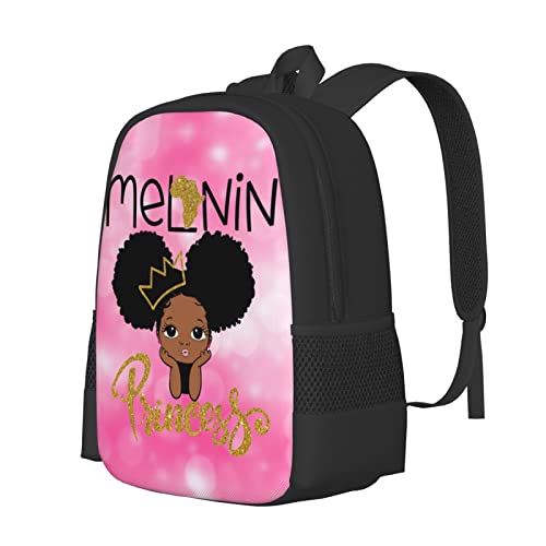 nrseag African American Girl Backpack Black Girl Backpack African Kids Cute Black Girl Bookbag for School Kids Teen Girls