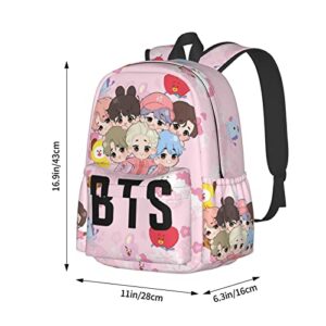 Ybovejuk Travel Backpack Kpop Notebook Laptop Bags For Men Women Weekend Outings Trip Book Bag Hiking Camping Work Fans Gifts - k 6