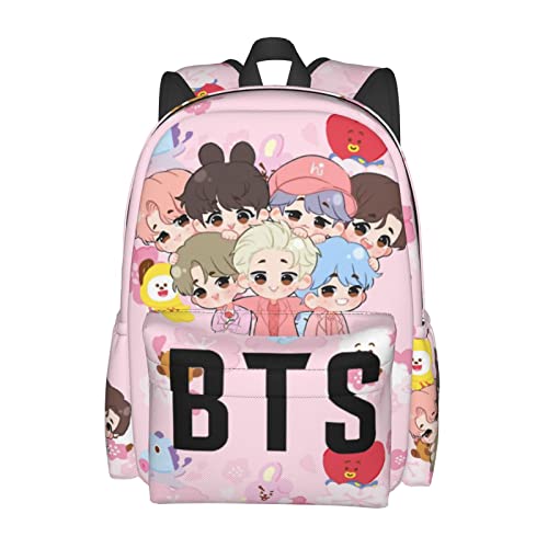 Ybovejuk Travel Backpack Kpop Notebook Laptop Bags For Men Women Weekend Outings Trip Book Bag Hiking Camping Work Fans Gifts - k 6