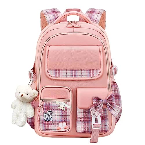 XINWLL Backpack for Girls, 15.6 Inch Laptop School Bag Kids Kindergarten Elementary College Backpacks Large Bookbags for Teen Girls Women Students Casual Travel Daypacks