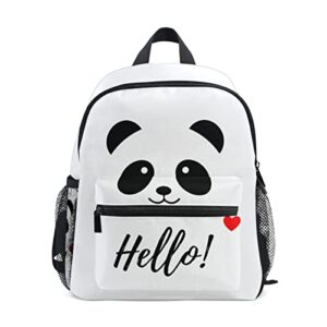 glaphy kid's backpack panda funny toddler backpack for daycare travel, preschool bookbags for boys girls