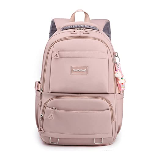 2023 Cute Aesthetic Backpack Preppy Backpack 15.6 Inch Laptop Backpacks College Book Bag Women Casual Travel Daypack (Pink,One Size)