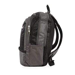 Fila Duel Tablet and Laptop Backpack, Black/Grey, One Size