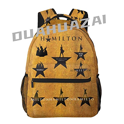 DUAHUAZAI Kid'S Backpack Broadway Musical School Bag For Teens Boys Women Laptop Daypack Traveling Lightweight Book Bags