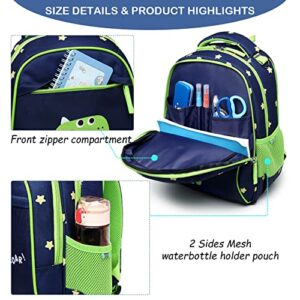 Kids Backpacks Kindergarten Elementary School Bag for Boys Girls Durable Children Travel Bookbag, Dinosaurs