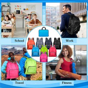 150 Pcs Backpacks Bulk, 17 Inch Lightweight Back Packs Foldable Basic Backpack Travel Book Bag for Charity Events (Multi Colors)