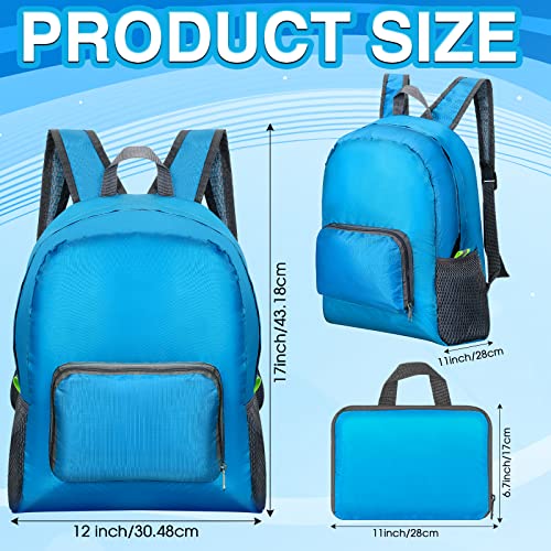 150 Pcs Backpacks Bulk, 17 Inch Lightweight Back Packs Foldable Basic Backpack Travel Book Bag for Charity Events (Multi Colors)