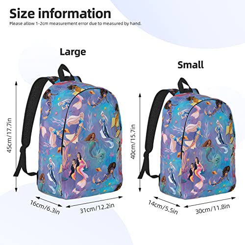 Thustin Little Mermaid 2023 halie Backpacks Casual Durable Daypack Laptop Mini backpack Waterproof Travel Backpacks 15.7 Inch Bag