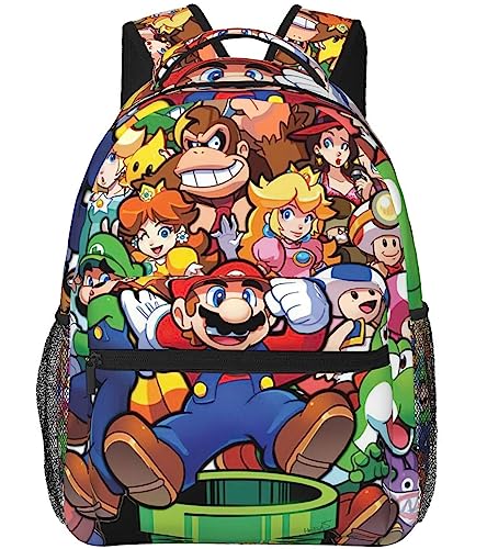 Super Cartoon Backpack Anime 3D Game Printed School Bookbag Laptop Backpacks Travel For Boys Girls Kids Back To-School