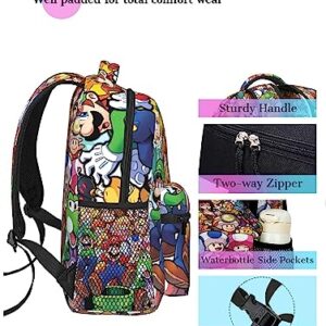 Super Cartoon Backpack Anime 3D Game Printed School Bookbag Laptop Backpacks Travel For Boys Girls Kids Back To-School