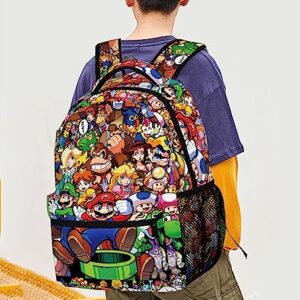 Super Cartoon Backpack Anime 3D Game Printed School Bookbag Laptop Backpacks Travel For Boys Girls Kids Back To-School