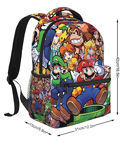 Super Cartoon Backpack Anime 3D Game Printed School Bookbag Laptop Backpacks Travel For Boys Girls Kids Back To-School